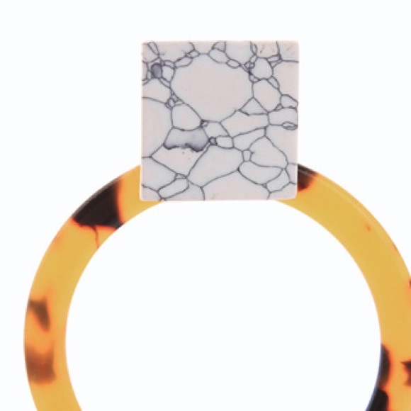 Jewelry | New Tortoise Shell Marble Hoop Earrings | Poshmark